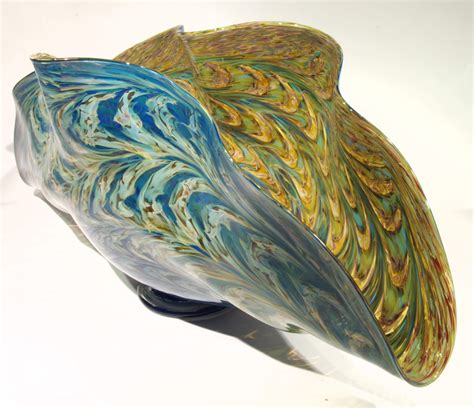 Art Glass Shell Platter From Kelasa Glass Gallery On Kauaii