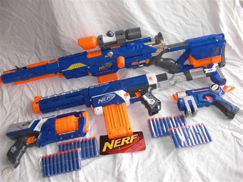 Sniper Complete Nerf N Strike Longstrike Cs 6 Rifle Elite Gun Barrel Scope Lot 1839893360