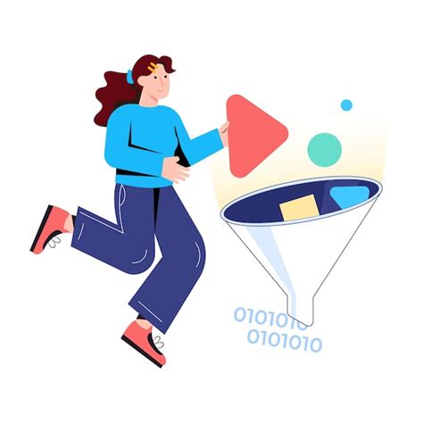 Premium Vector A Handy Flat Illustration Of Data Filter