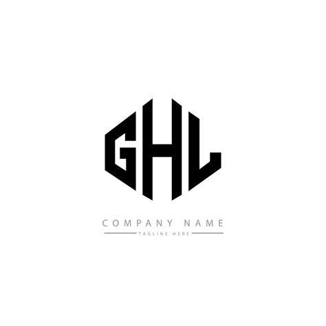 Diseño De Logotipo De Letra Ghl Con Forma De Polígono Diseño De