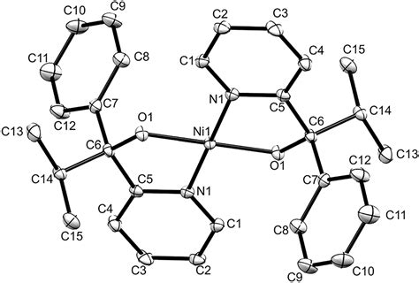 Crystal Structure Of Bis 2 Pyridinyl 1 Phenyl 1 Isopropylmethanolato