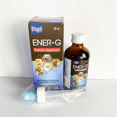 Papi Ener G Probiotic Food Supplement For Pets 60ml Shopee Philippines