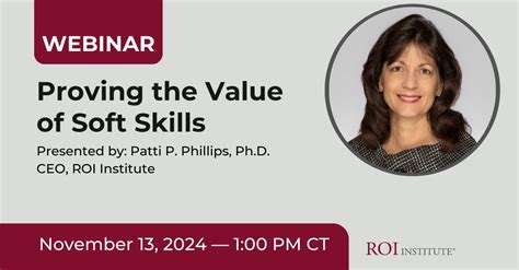 Patti P Phillips Phd On Linkedin Roiinstitute Softskills Roi