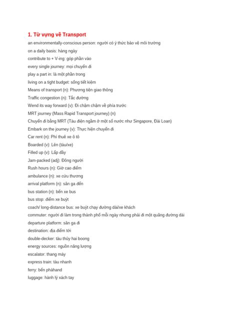 3 Topic Speaking Pdf Transport Public Transport