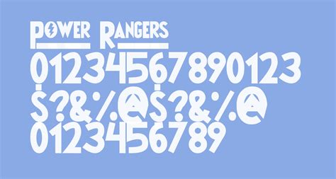 Power Rangers Free Font What Font Is