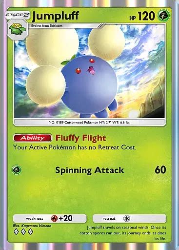 Jumpluff Rare · Wisdom Of Sea And Sky A4 15 · Pokémon Tcg Pocket
