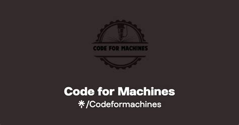 Code For Machines Instagram Facebook Linktree
