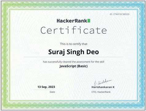 Hackerrank Suraj Singh Deo