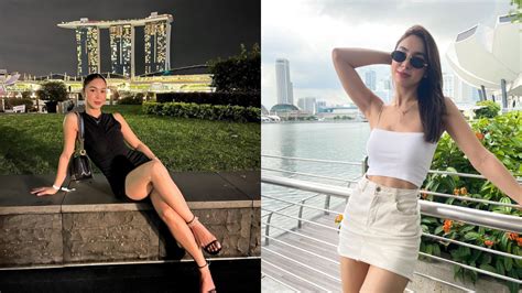 Look Julia Barrettos Neutral Tourist In Singapore