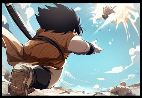 Safebooru 3boys Bald Black Hair Blue Sky Clouds Commentary Dougi
