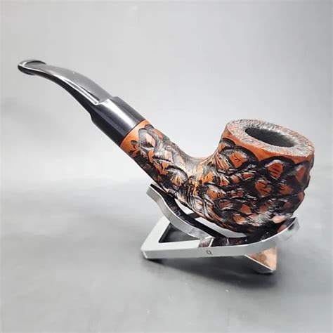 Baraccini Rusticated Bent Estate Briar Pipe Unsmoked Sold Out