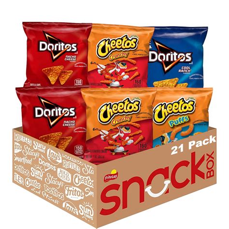 Frito Lay Doritos And Cheetos Mix Variety Pack Single Serve Snack Bags