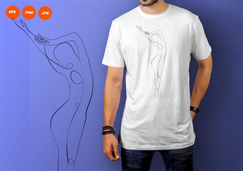 Woman Nude Naked One Line Drawing Graphic By Ianart · Creative Fabrica