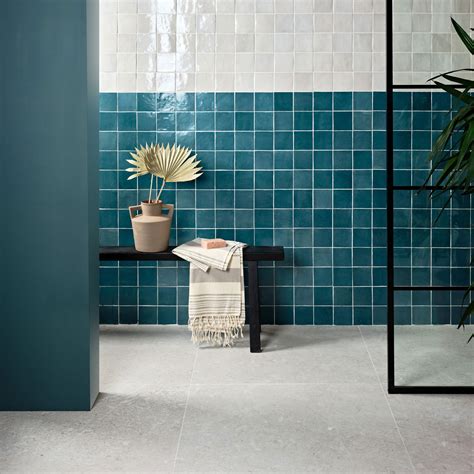 Maroc Aquamarine Gloss Porcelain Deval Bathrooms