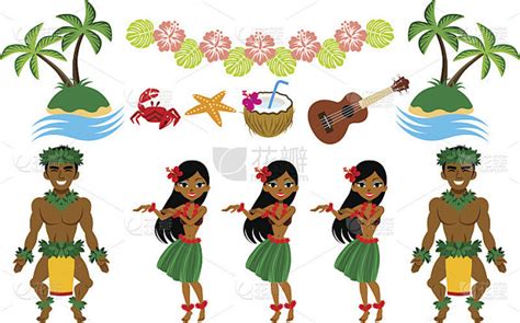 草裙舞和夏威夷图像集