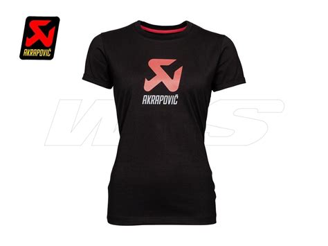 8012 Akrapovic Official Woman Black T Shirt