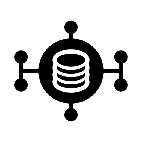 Premium Vector Complexity Massive Big Data Icon Black Vector Graphics