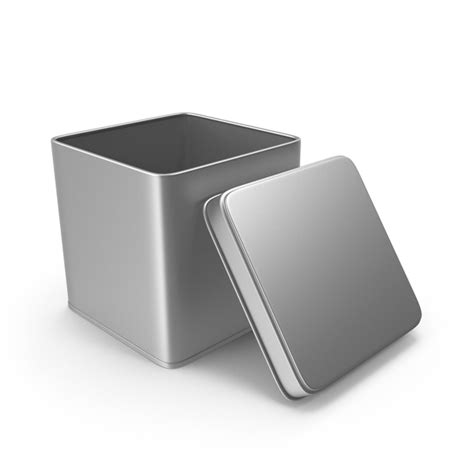 Open Tin Silver 3d Object 2311330643 Shutterstock