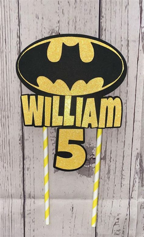 Personalised Batman Cake Topper