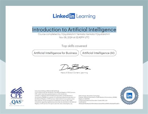Vijaya Lakshmi On Linkedin Ai Machinelearning Certification