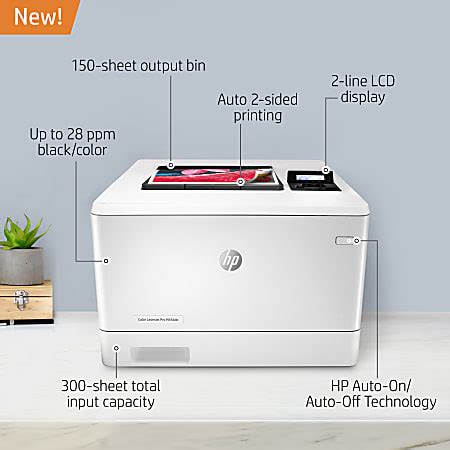 HP LaserJet Pro M454dn Laser Color Printer - Office Depot