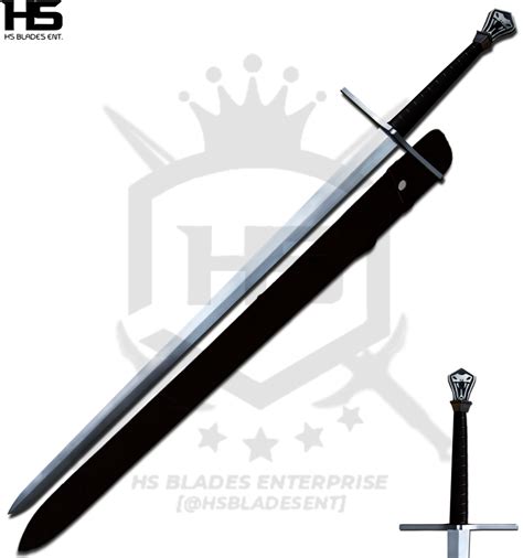 45 Witcher Viper Sword Of Geralt Sword 5160 And Damascus Available Hs Blades Enterprise