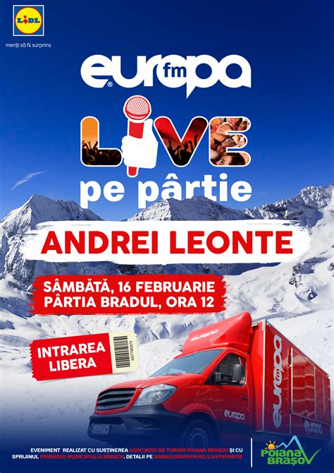 Andrei Leonte Face Show Live Pe Pârtie în Poiana Brașov Europa Fm