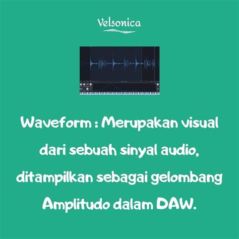 Waveform Visual On Green Background