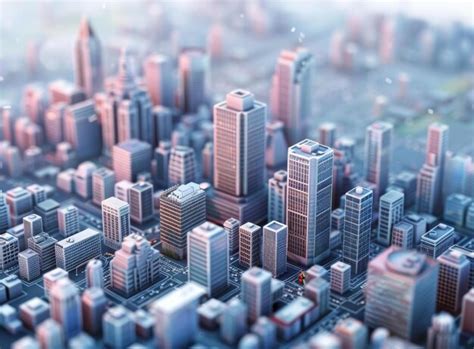 Premium Photo Small City Model