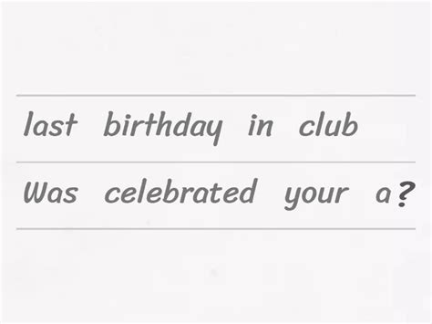 Passive Voice Interrogative Unjumble