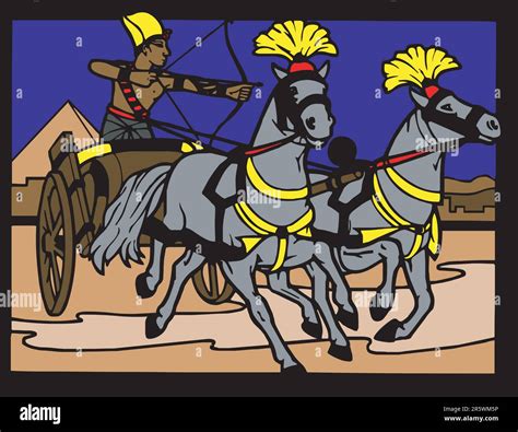 Illustration Of Egyptian Silouette Vector Stock Vector Image And Art Alamy