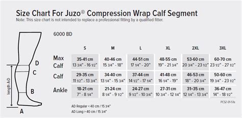 Juzo Reversa Calf Wrap Comfortable Compression Support Performance Health