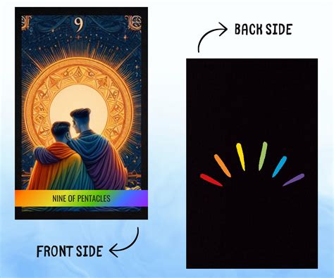 Lgbt Theme Tarot Cards 78 Card Printable Deck Digital Download Etsy