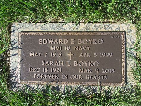 Edward E Boyko 1916 1999 Find A Grave Memorial
