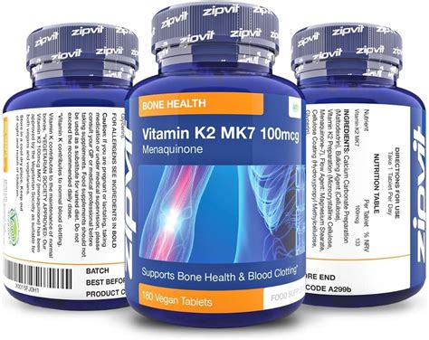 Vitamin K2 Mk7 100mcg 180 Vegan K2 Vitamin Tablets All Trans Isomer