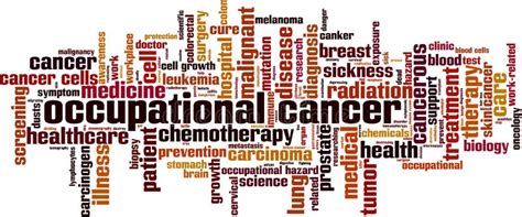 Occupational Cancer Word Cloud Stock Vector Illustration Of Awareness