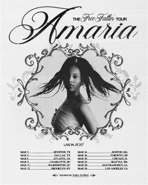 Amaria Coming To Your City 🌎🧚🏽 My First Headline Tour Ever Im So Excited Comment What