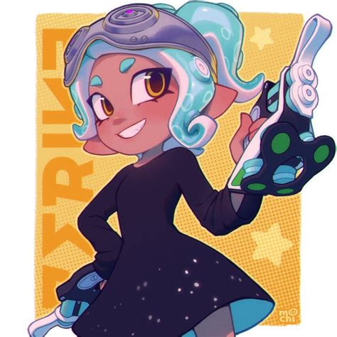 Inkumochi Octoling Girl Octoling Player Character Nintendo Splatoon Series Splatoon 3