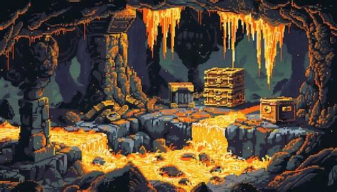 8000 Pixel Art Cave Pictures