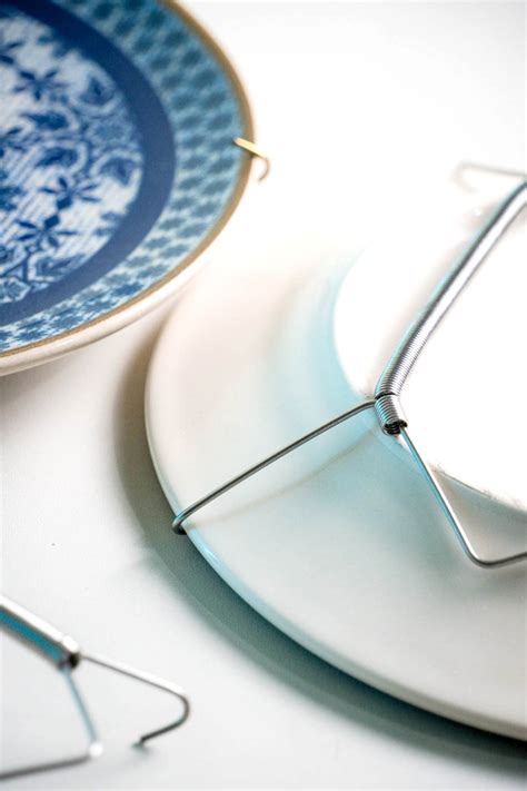 Kit 5 Suportes Inox Para Pratos Casa Hobby