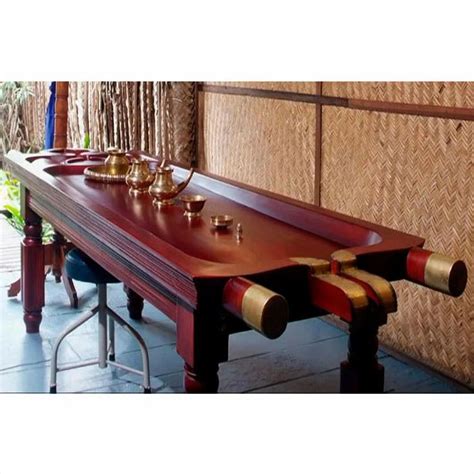 Wooden Massage Table For Ayurvedic Therapy At ₹ 48000unit In Kochi