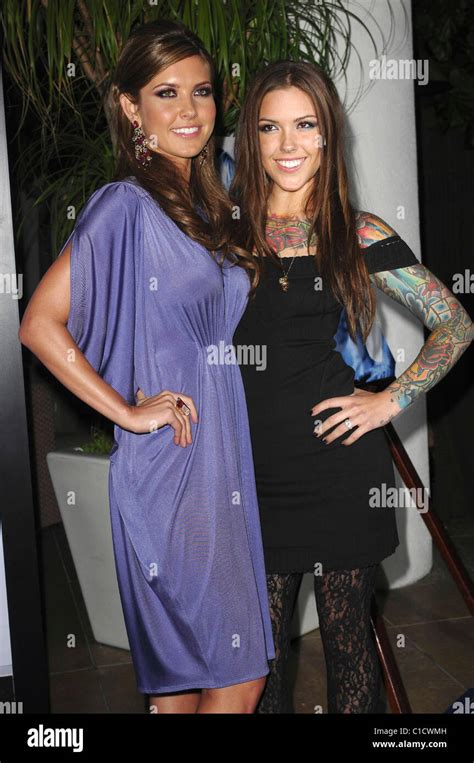 Audrina Patridge With Her Sister Casey Patridge Los Angeles Premiere Of