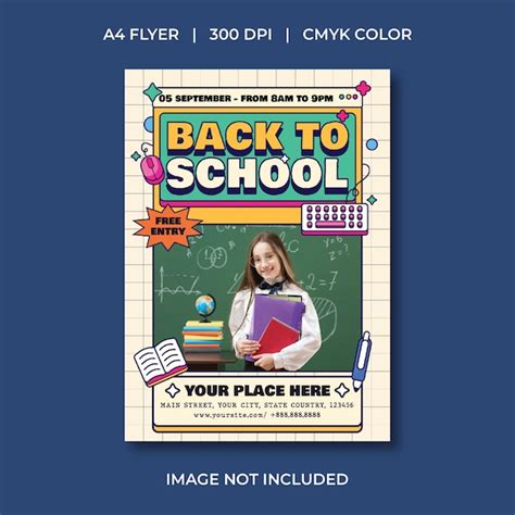 Premium Vector Back To School Flyer