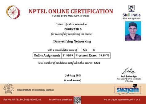 Dhurkesh B On Linkedin Networking Nptel Iitbombay Learningjourney