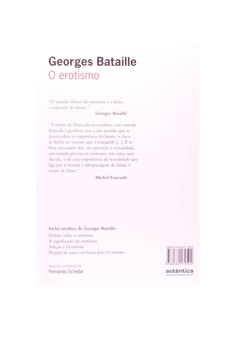 Georges Bataille O Erotismo Nuasis