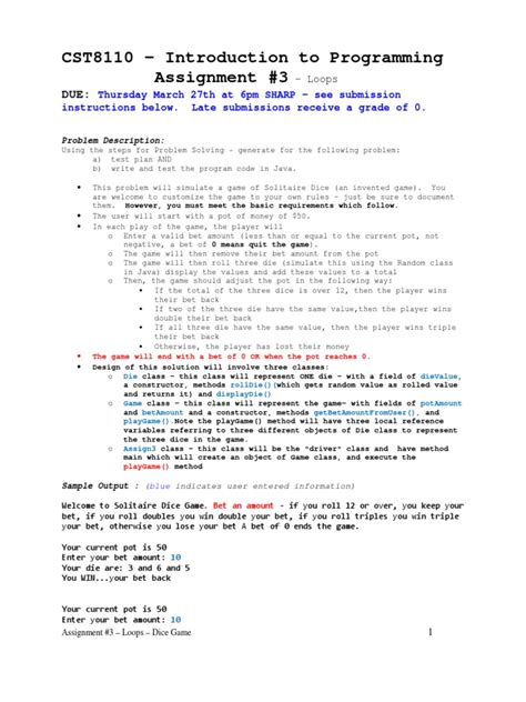 Assignment 3 Loops Pdf Zip File Format Java Programming
