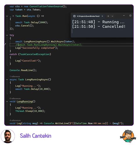 Techbuddy Dotnetdevelopers Csharp Dotnet Dotnetcore Async Programming Cancellationtoken