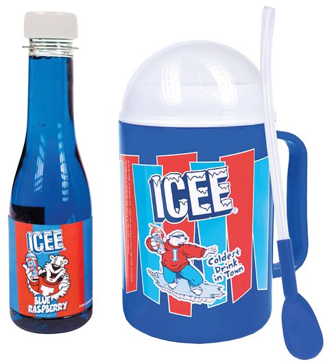 Icee Slushie Making Cup Set With Blue Raspberry Syrup Genuine Icee
