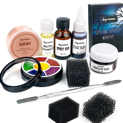 Halloween Sfx Makeup Kit Scar Wax With Spatula Spirit Gumskin Wax