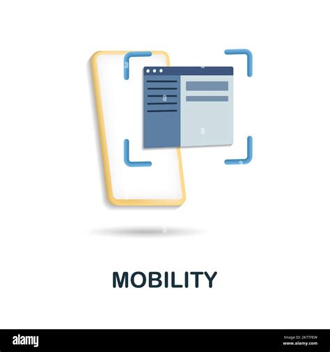 Mobility Icon 3d Illustration From Digitalization Collection Creative